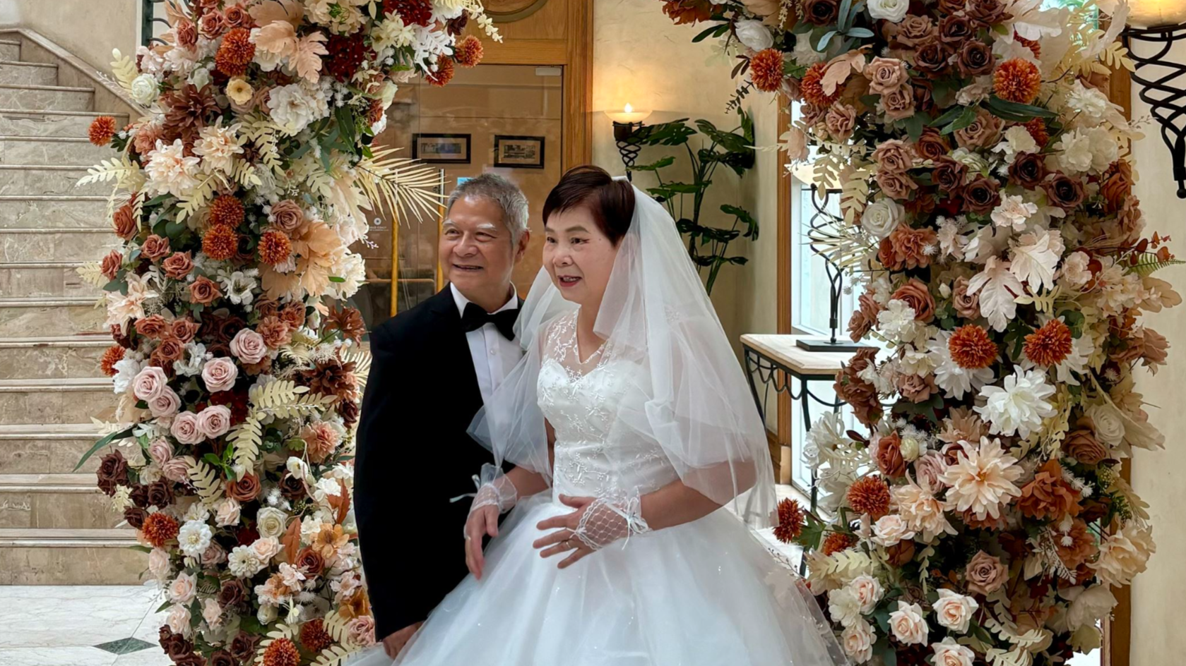 ‘Elderly weds’ celebrate at long-awaited formal ceremony