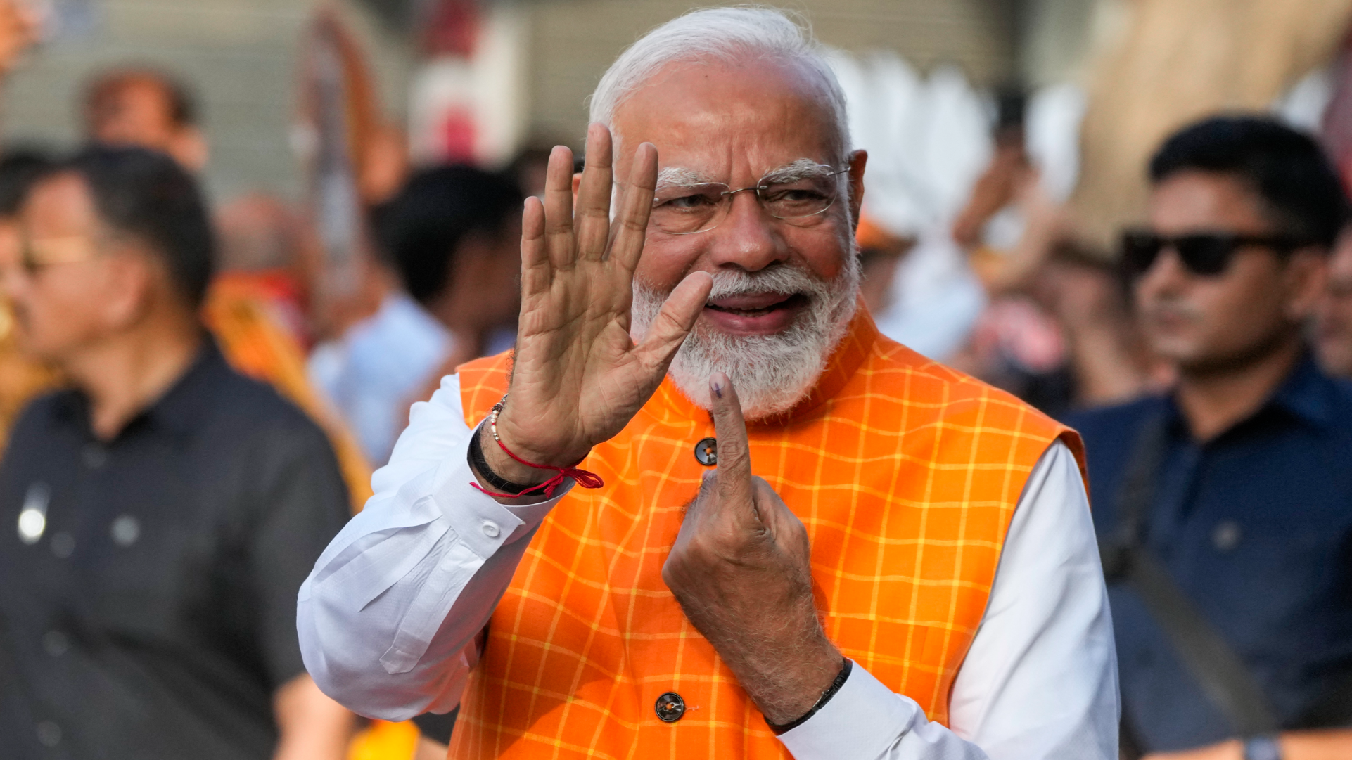 India's Modi casts his vote as giant election reaches half-way mark