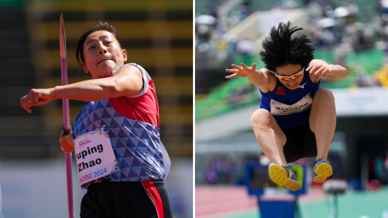 China's Zhao, Wen clinch gold medals at Kobe Para Athletics Championships