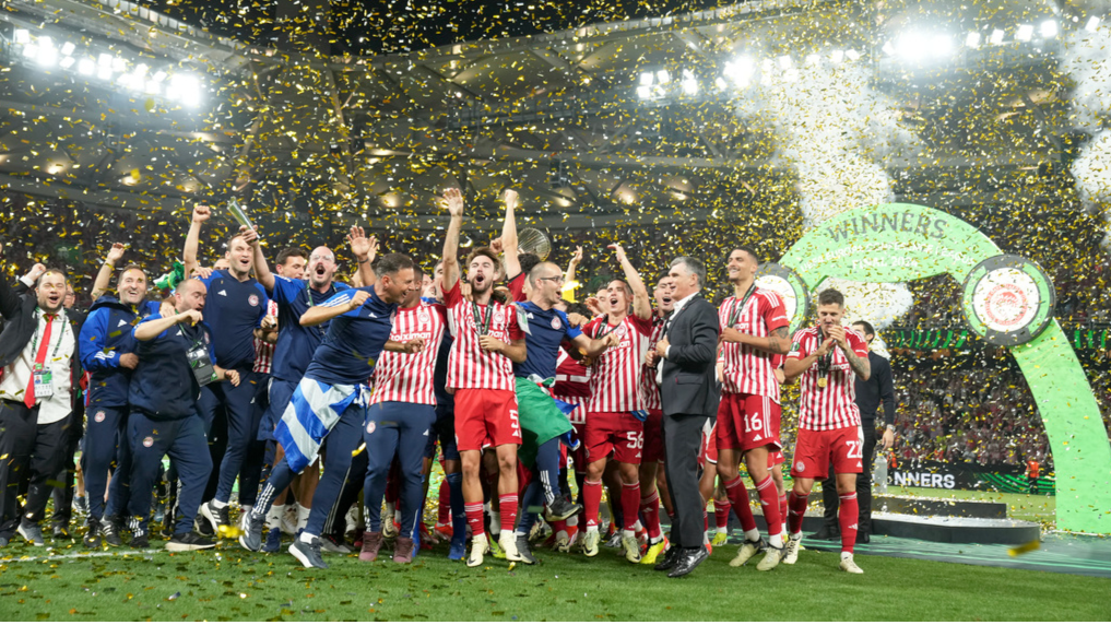 Olympiakos beat Fiorentina in extra time to win Europa Conference League