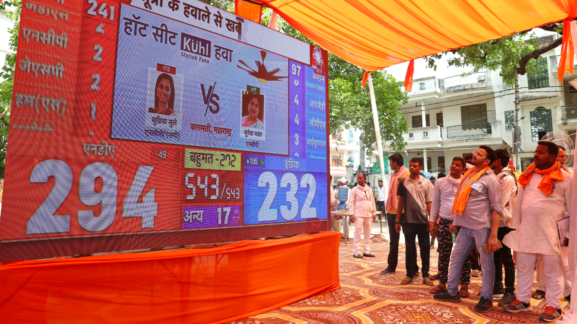 India vote count shows Modi alliance winning narrow majority