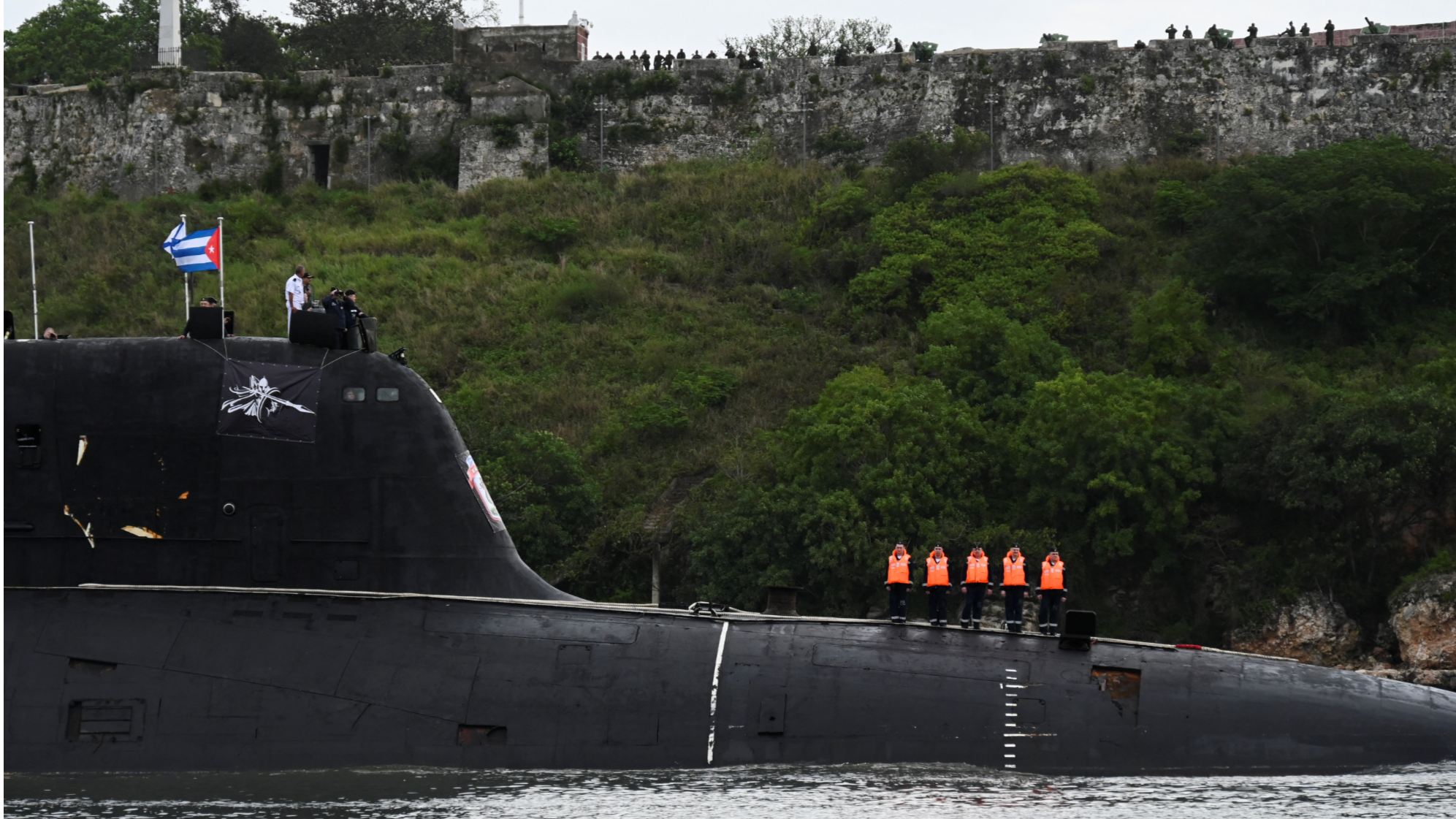 Russian navy ships visit Cuba