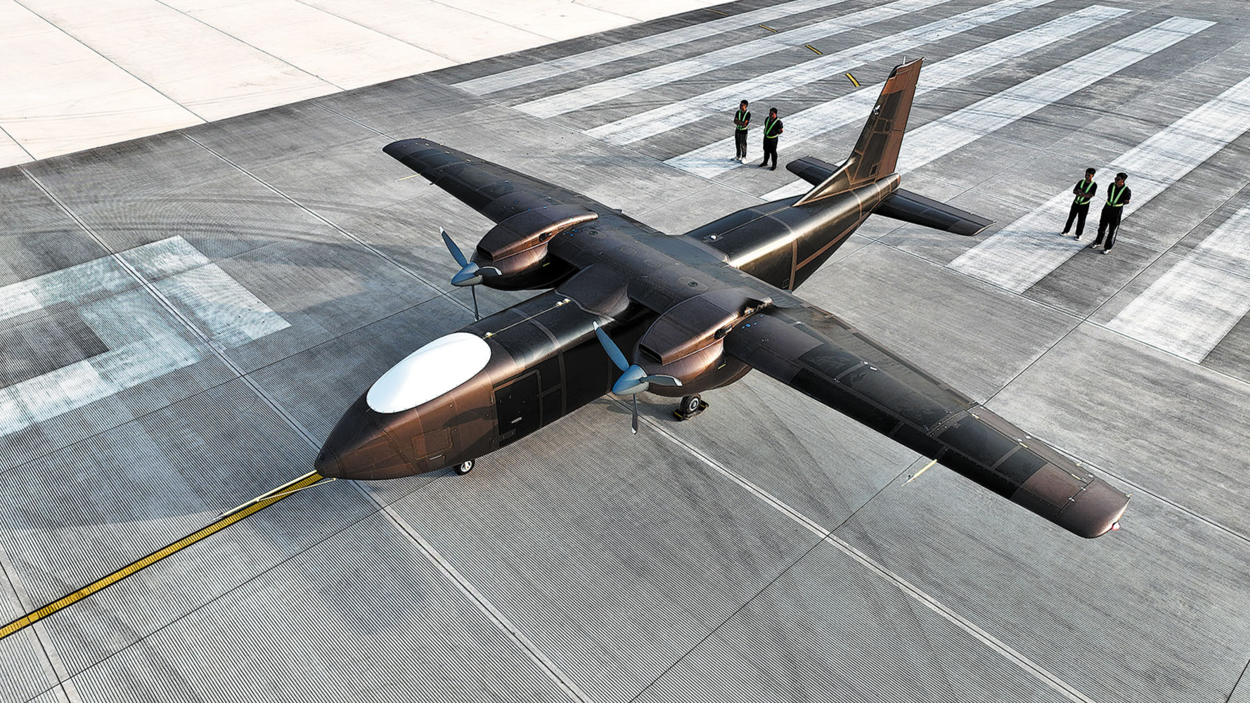 Large cargo drone makes maiden flight