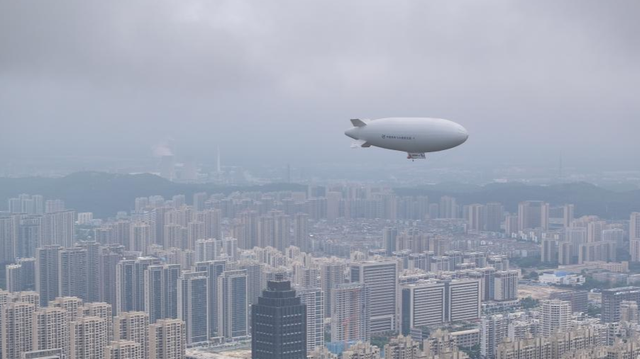 China's AS700 manned airship makes first trans-provincial ferry flight