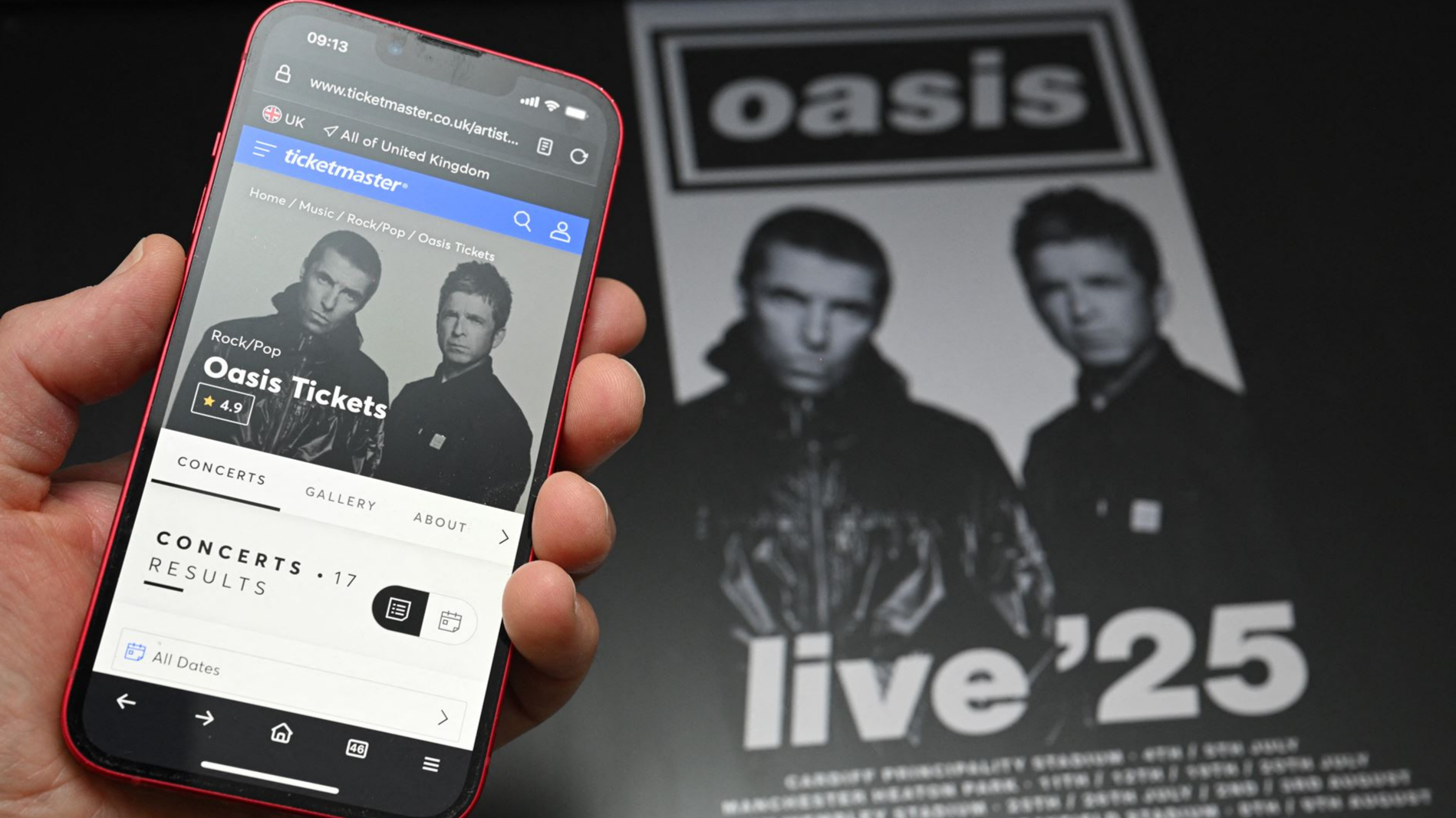 Oasis tickets sell out after technical problems frustrate fans
