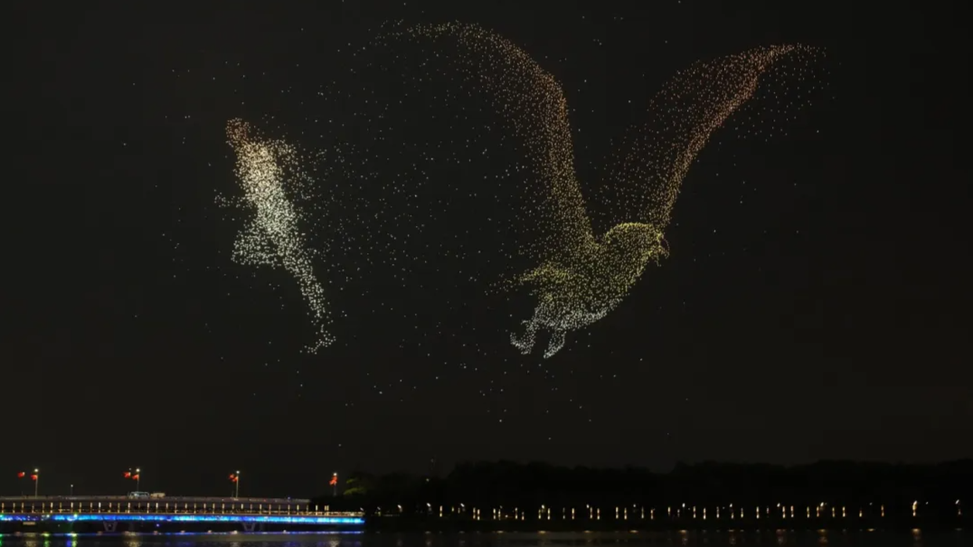 Shenzhen's record-breaking drone show kicks off National Day celebrations