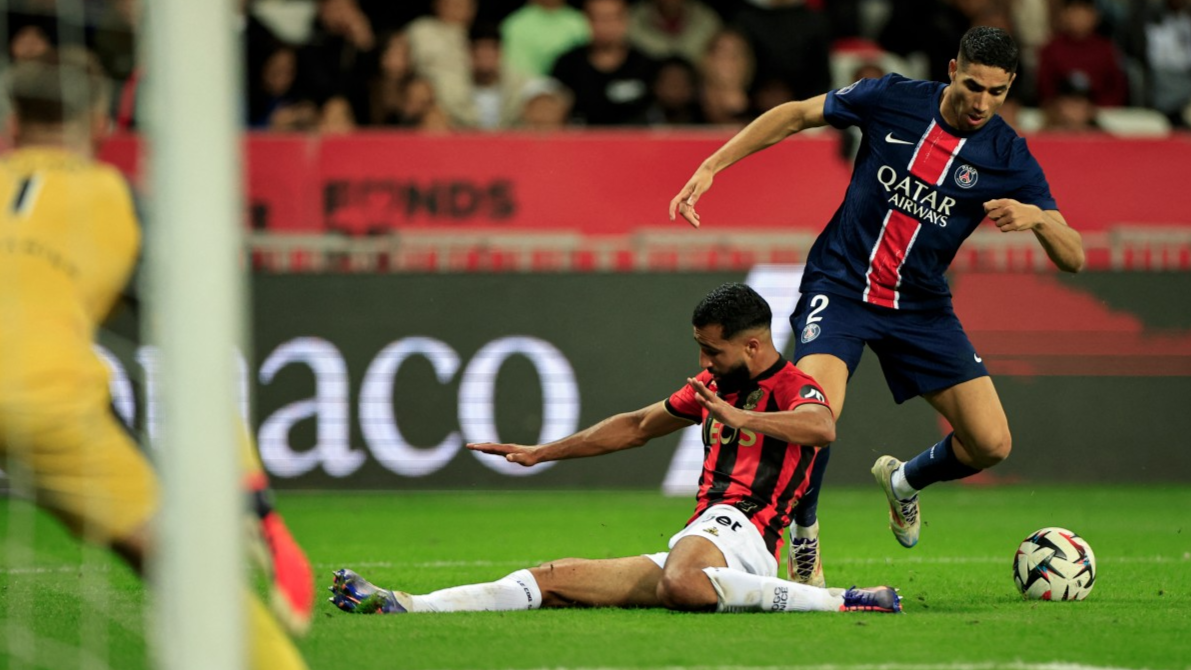PSG lose top spot after 1-1 draw at Nice