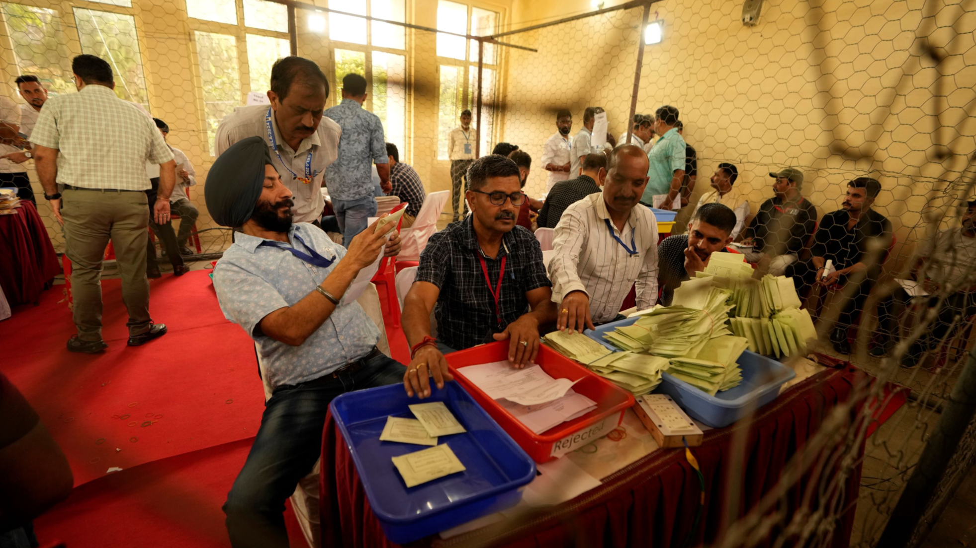 India's BJP leads in Haryana vote count, Congress alliance ahead in Kashmir