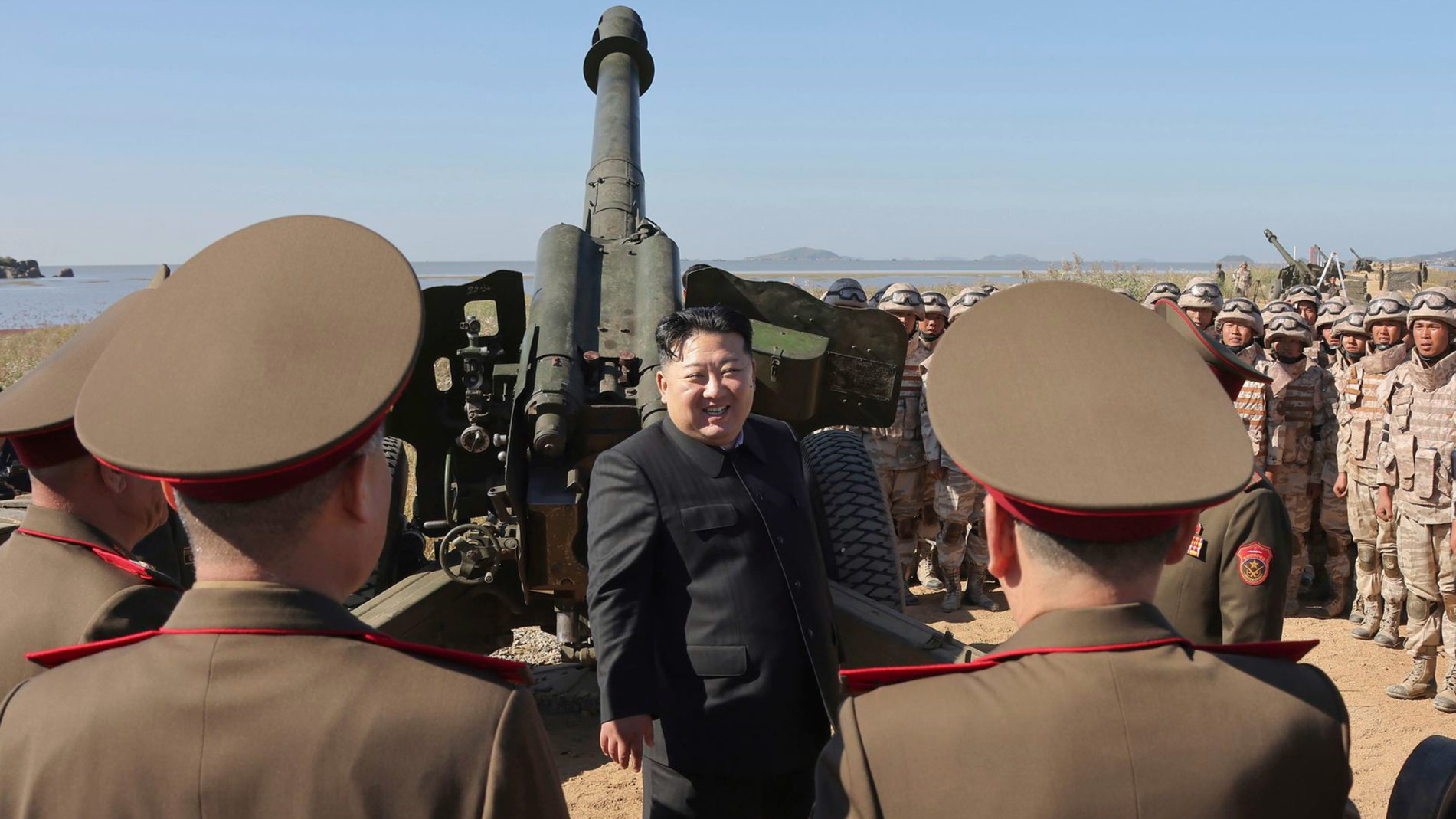 DPRK test-fires multiple rocket launcher shells