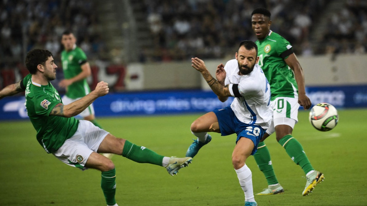 Greece's winning streak continues with 2-0 victory over Ireland