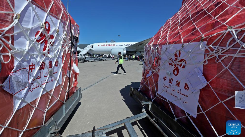 Chinese aid arrives in Beirut