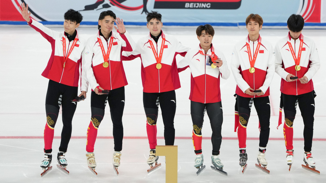 Chinese skaters win 2 golds in last day of ISU short track tour Beijing leg