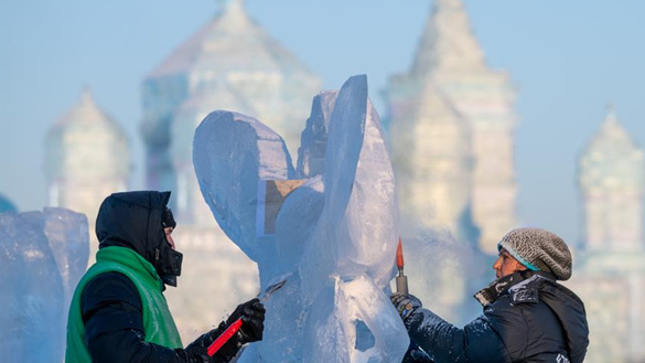 Chinese ice sculptures captivate global audience