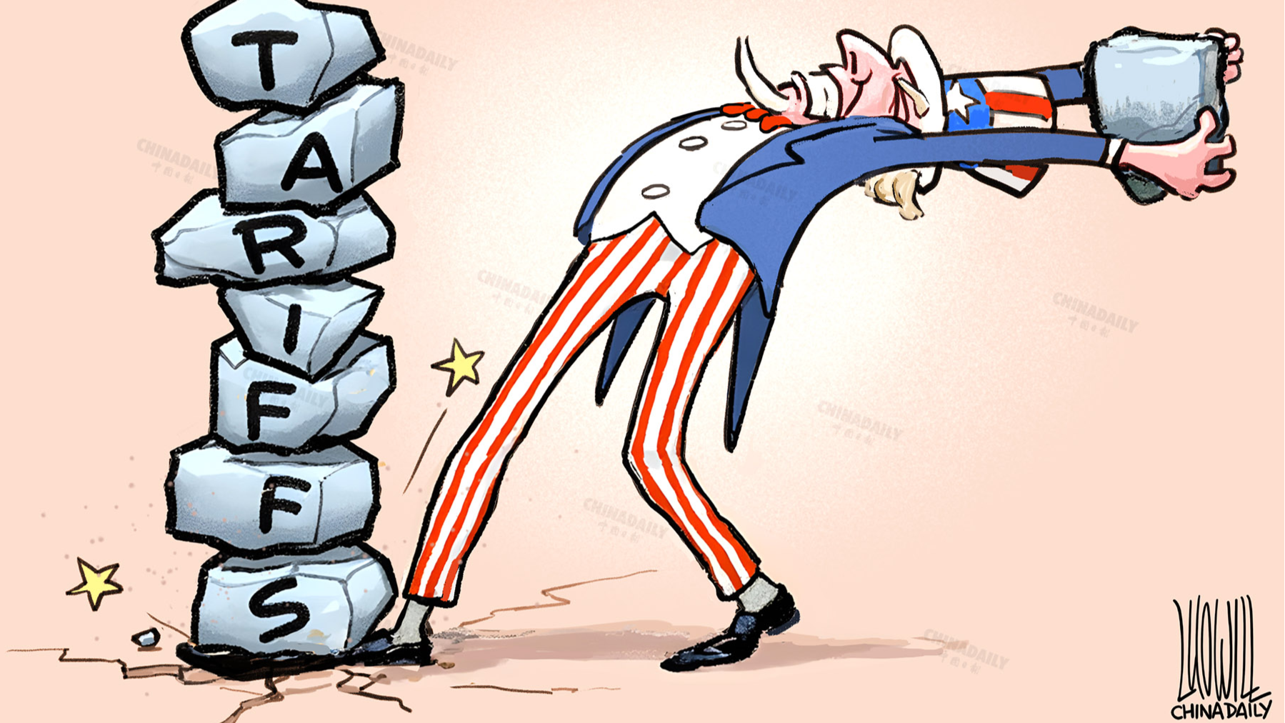 Tariffs may be 'a beautiful word' but they are also heavy stones US is ...