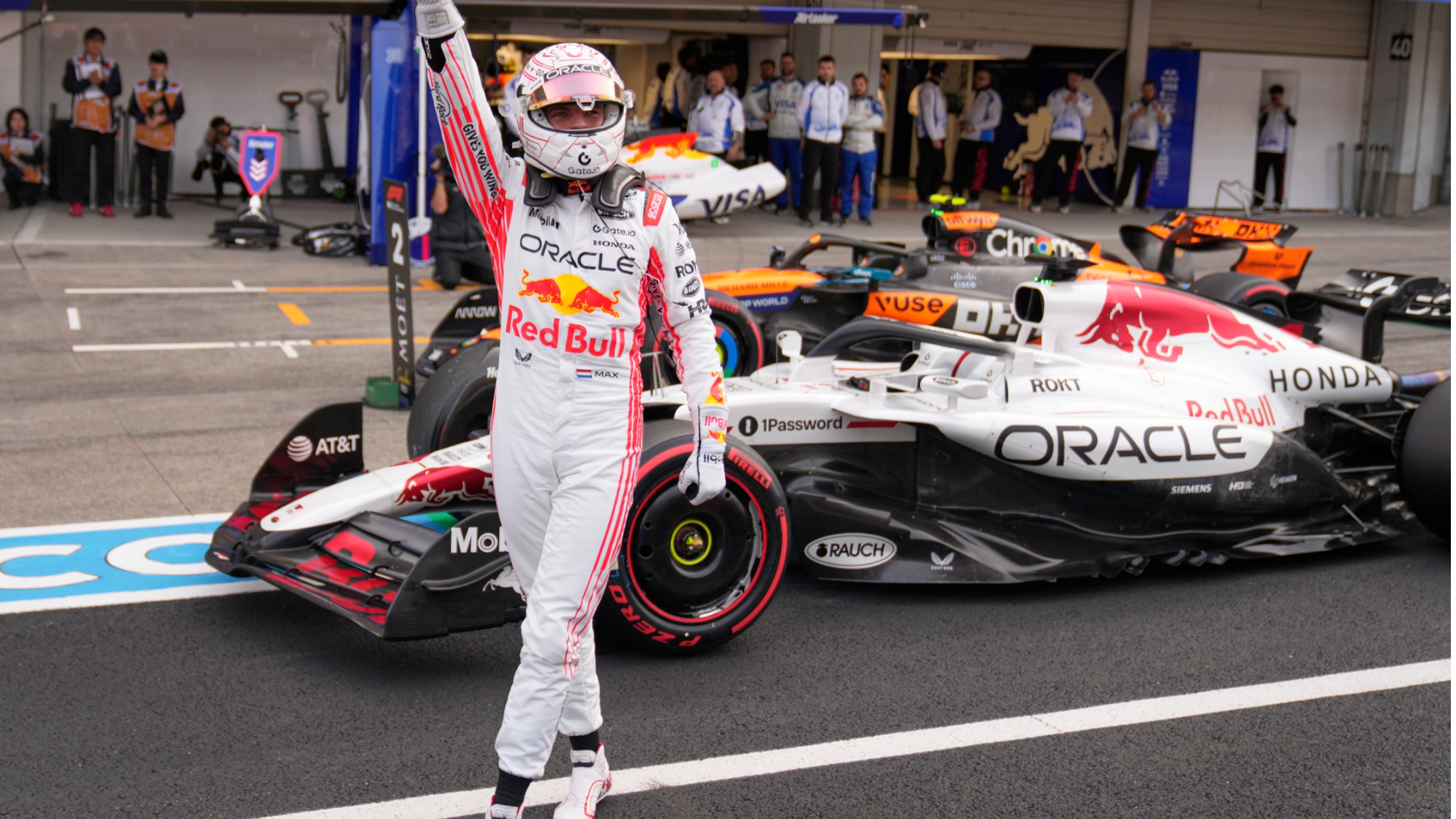 Verstappen stuns McLaren to take F1 Japanese GP pole position