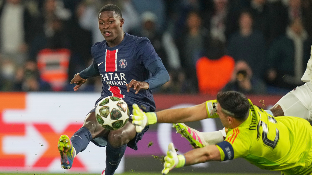 Champions League: Doue shines again as PSG tame Aston Villa