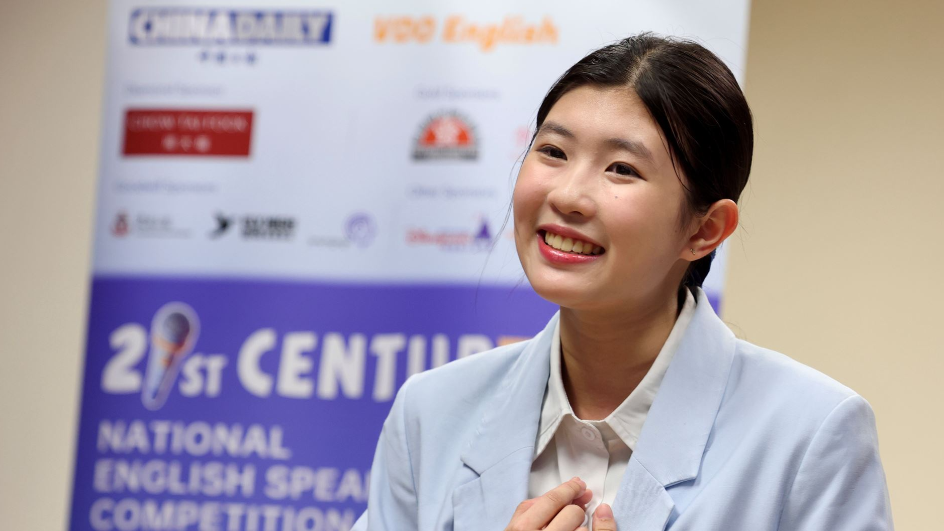 Rising orator stars show off their English-speaking skills