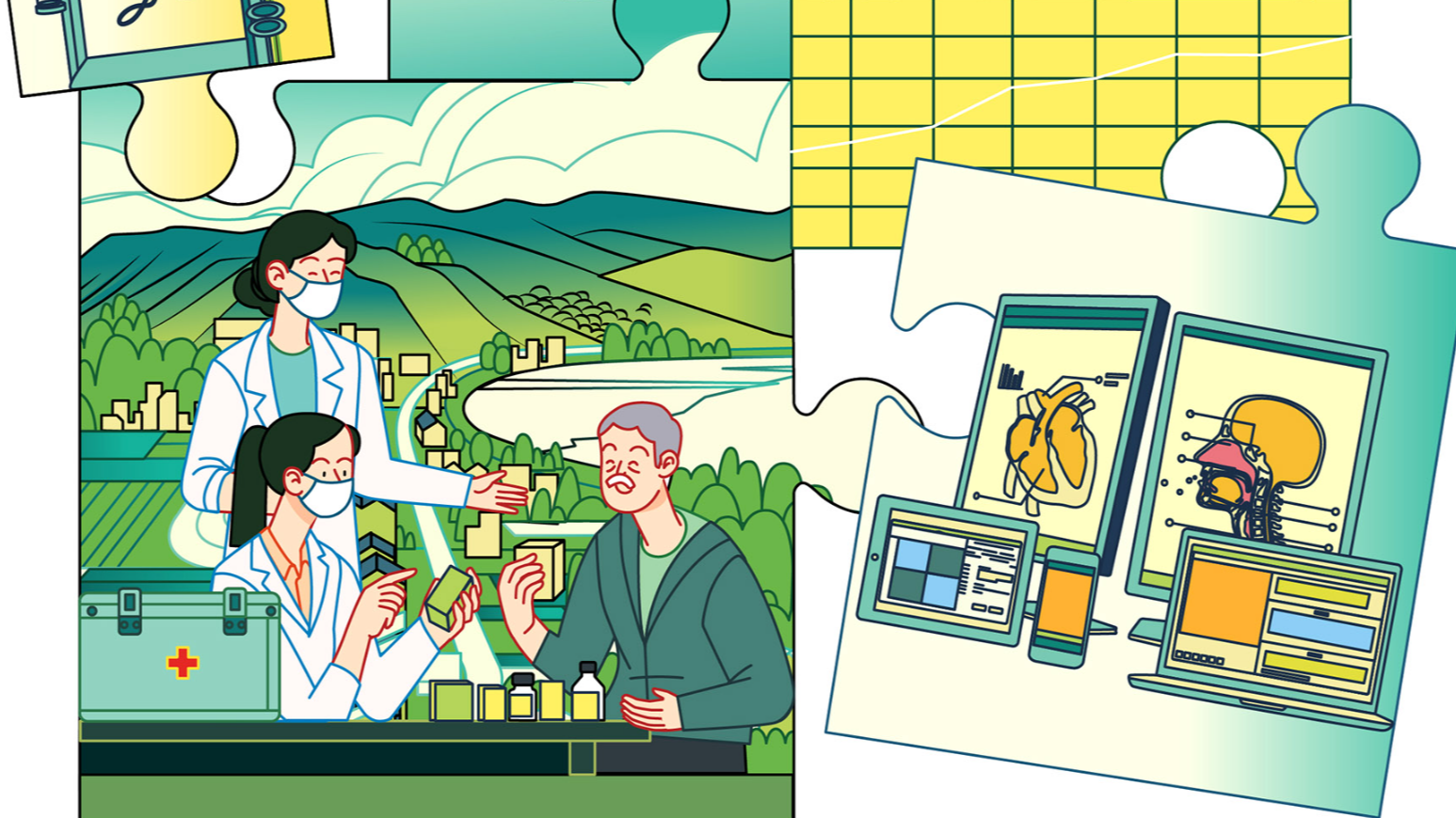 Optimized layout to improve healthcare