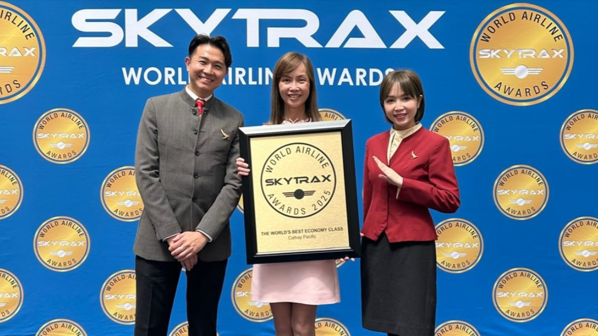 Cathay Pacific ranked among the world’s best three airlines