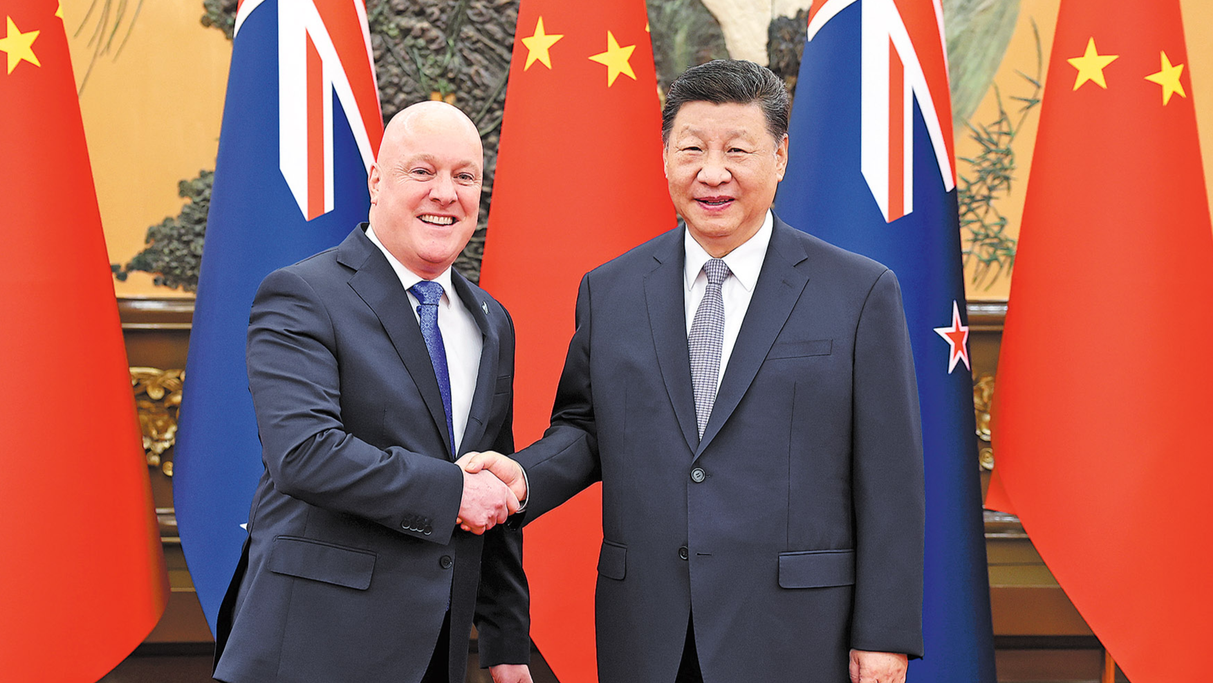 Xi underlines strengthened Sino-NZ ties