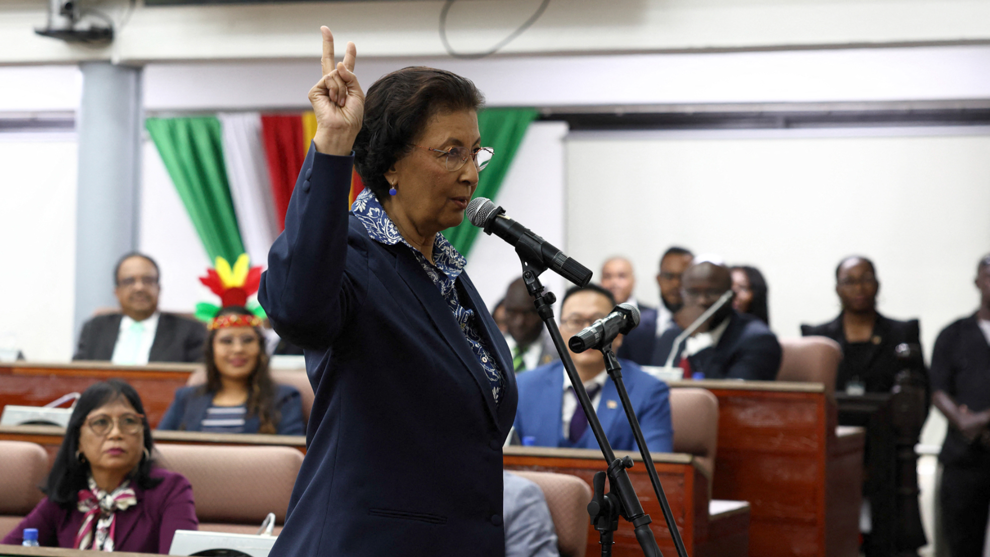 Xi congratulates Surinamese president on her election