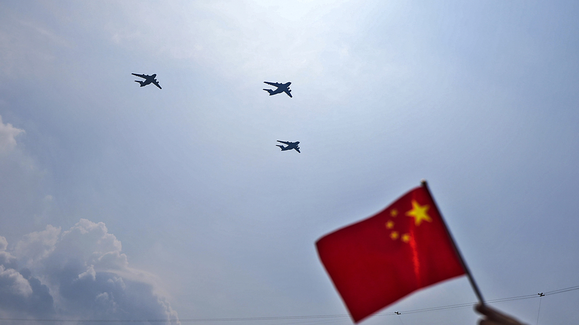 All types of fifth-generation combat planes displayed at V-Day parade