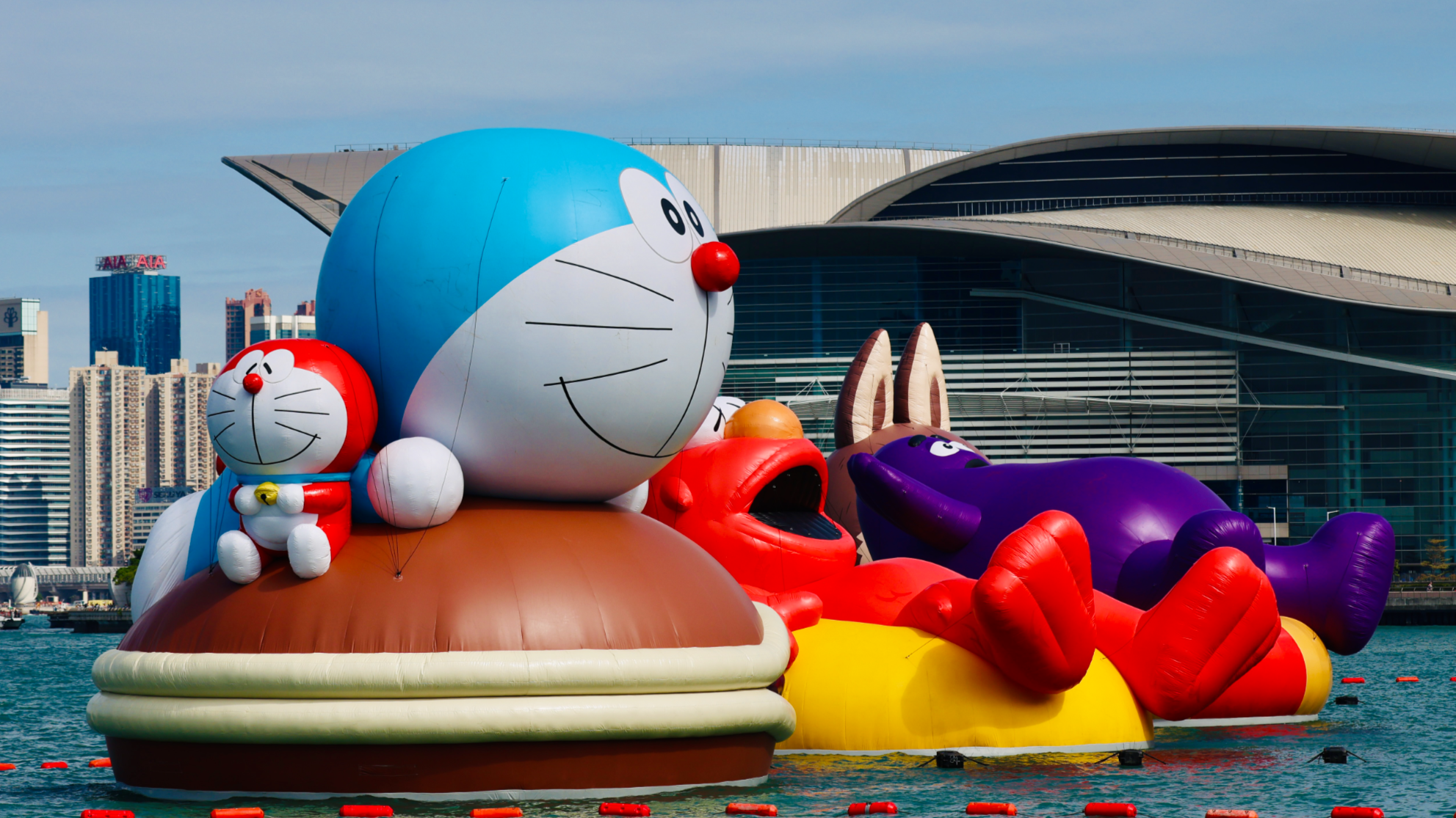 Giants' water parade