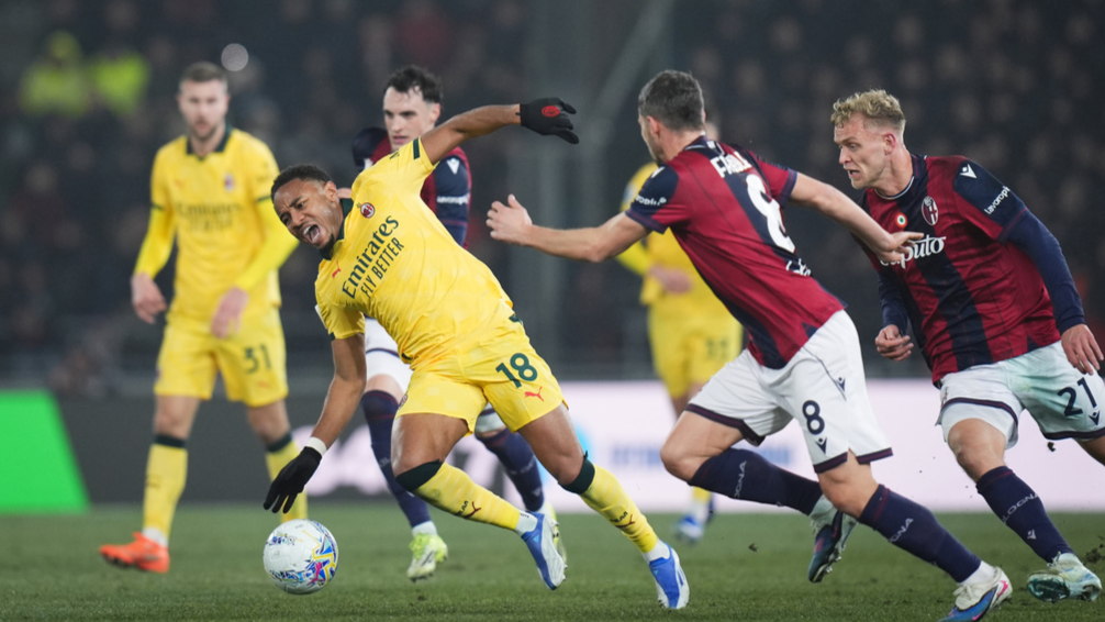 AC Milan close gap on city rivals Inter after 3-0 win at Bologna